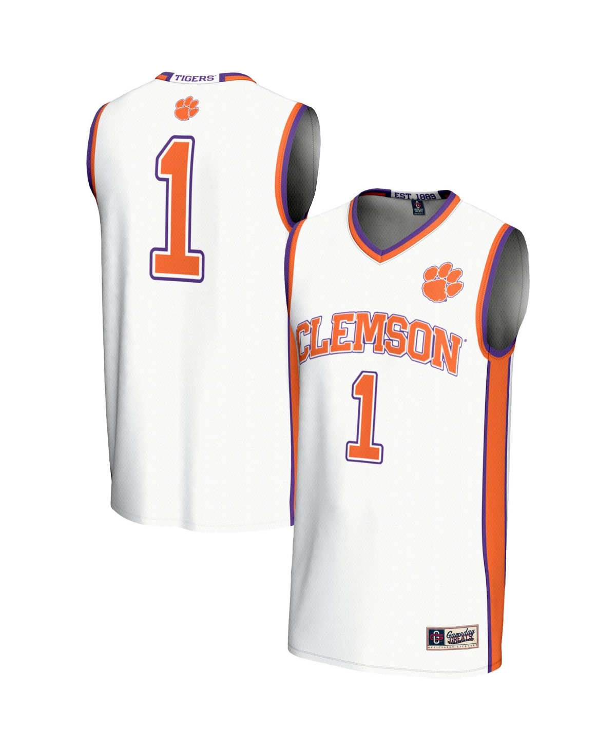 Click here for Gameday Greats Mens 1 White Clemson Tigers Lightwe... prices