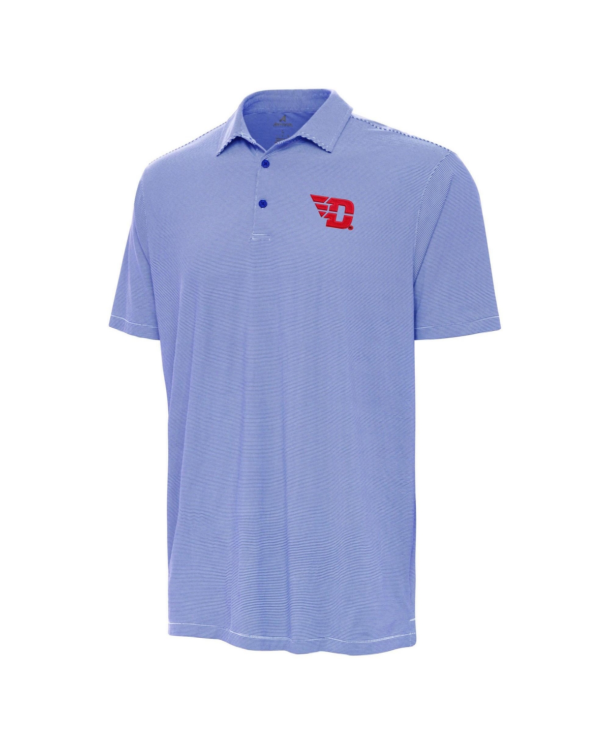Click here for Antigua Mens Blue Dayton Flyers Twine Polo Shirt -... prices