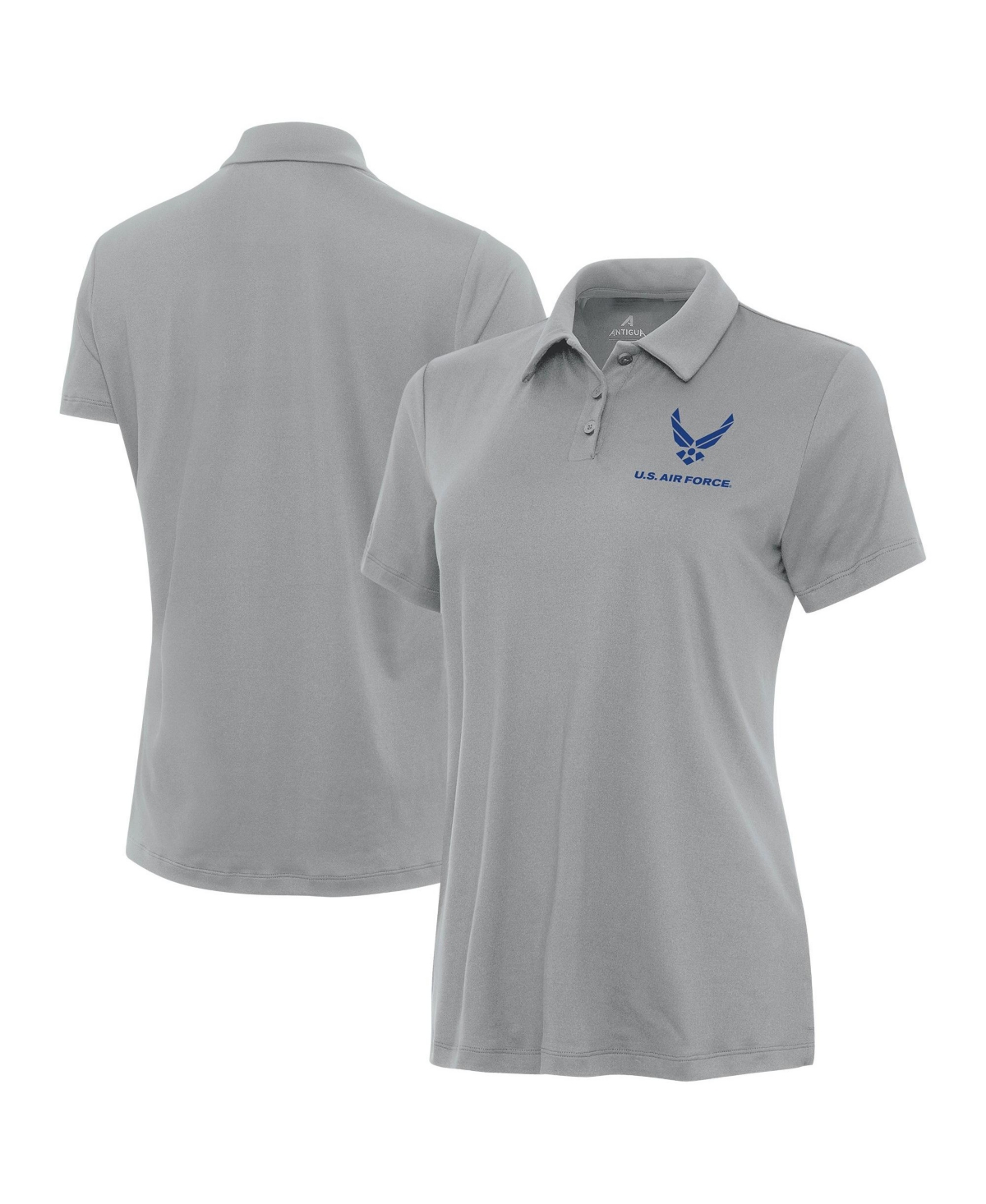 Click here for Antigua Womens Gray Air Force Reprocess Polo Shirt... prices