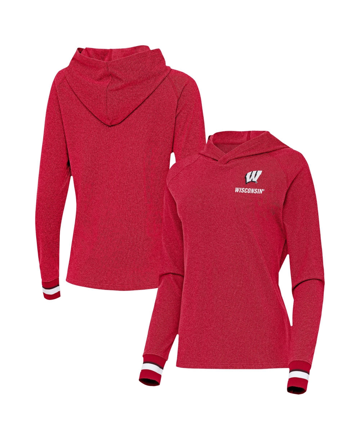 Click here for Antigua Womens Red Wisconsin Badgers Trek Pullover... prices