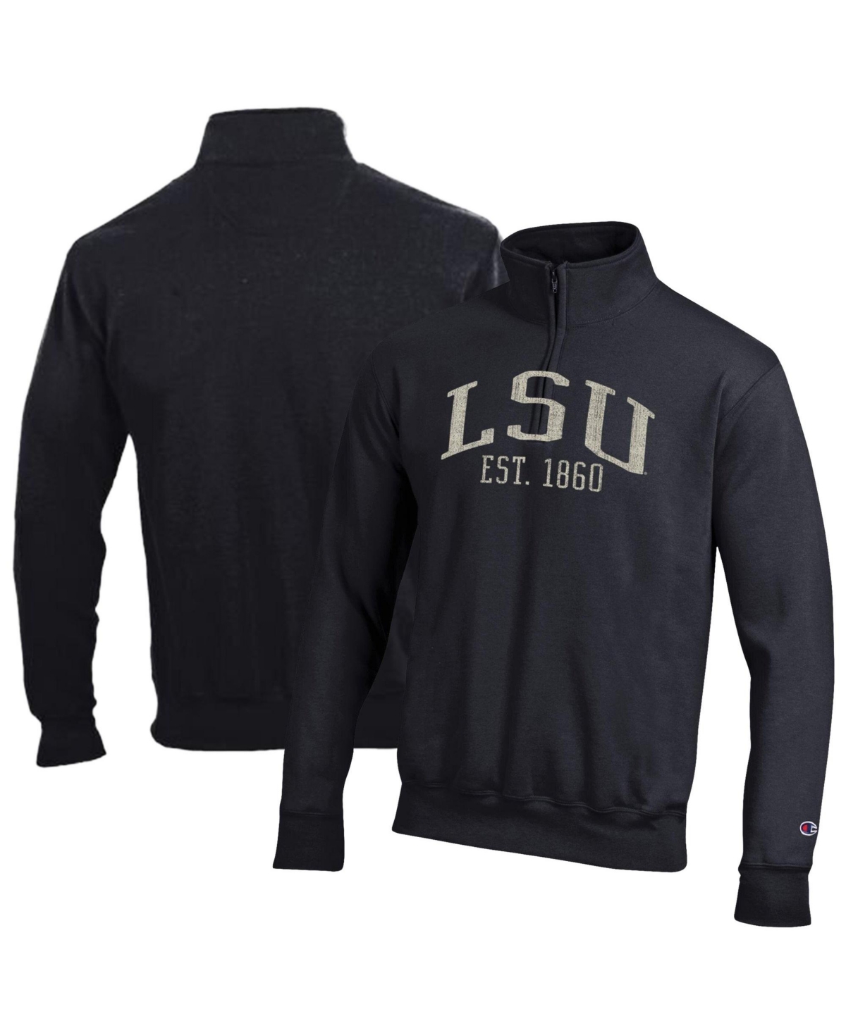 Click here for Champion Mens Black Lsu Tigers Powerblend Quarter-... prices