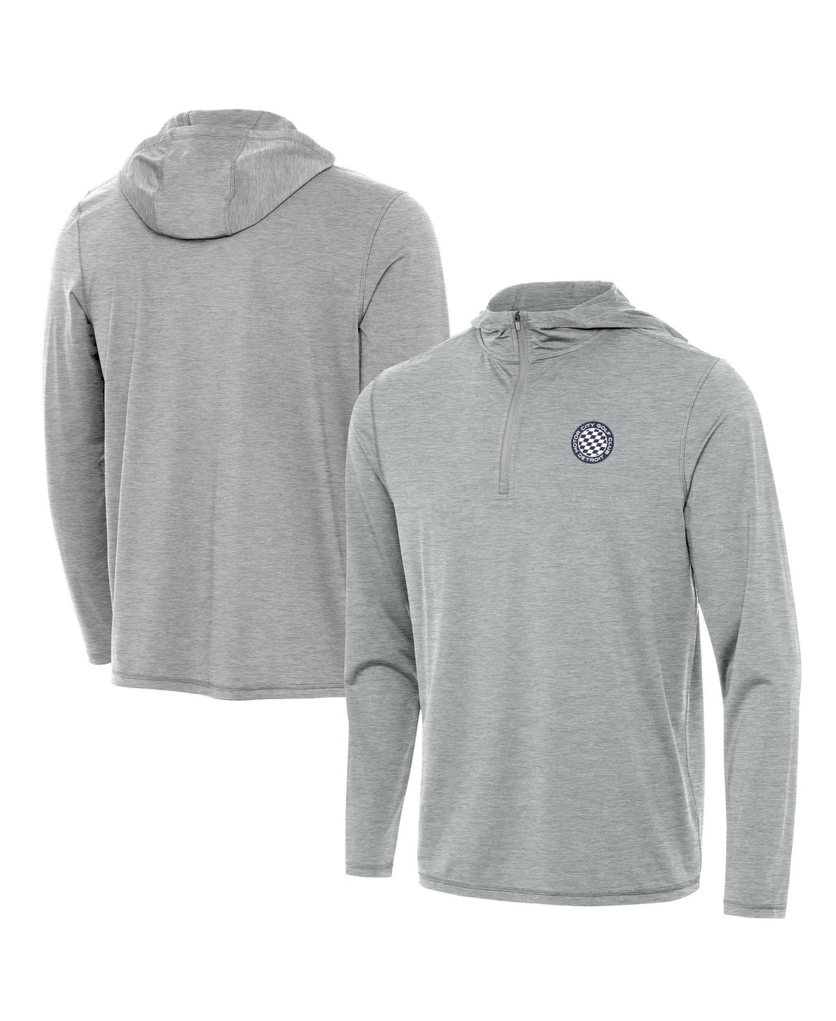 Click here for Antigua Mens Heather Gray Motor City Golf Club Tid... prices