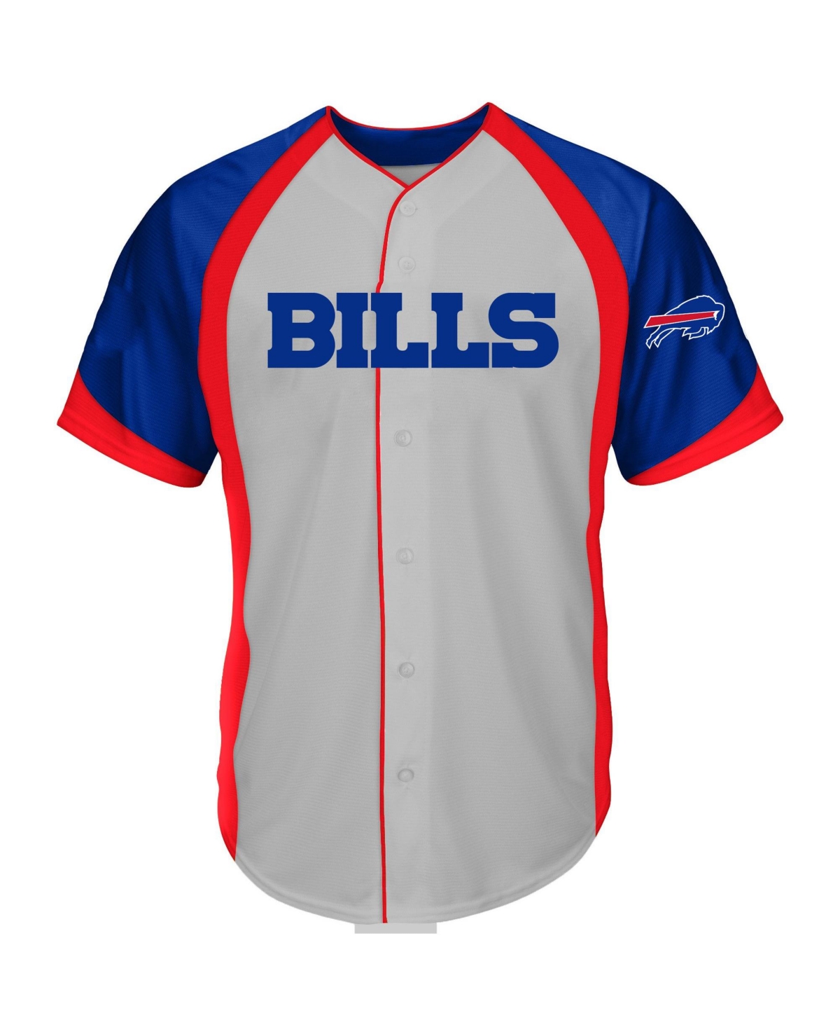 Click here for Profile Mens Gray Buffalo Bills Big Tall Button-Up... prices