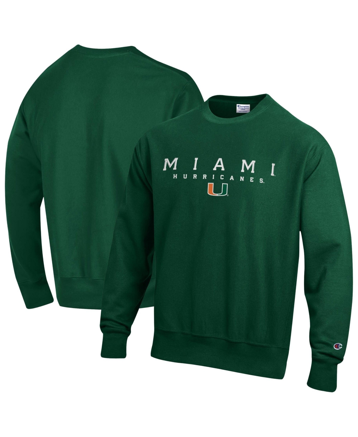 Click here for Champion Mens Green Miami Hurricanes Relentless Re... prices