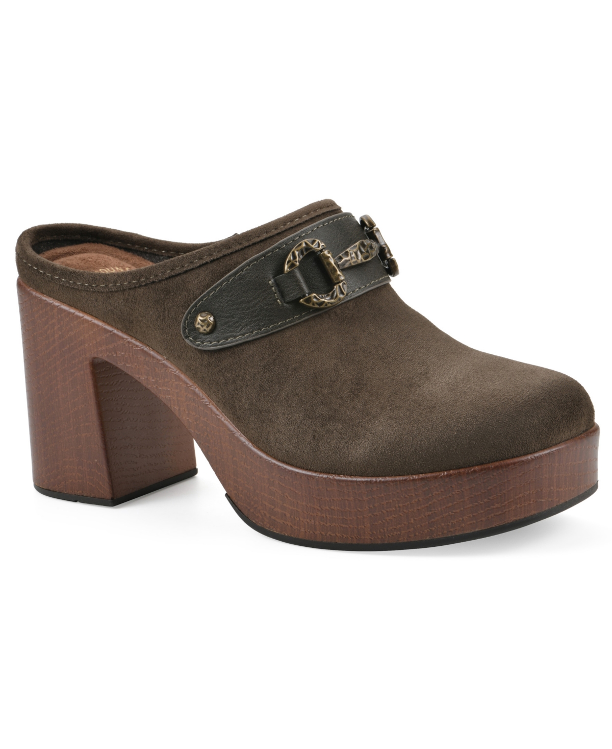 Click here for White Mountain Womens Barleys Platform Heel Mule C... prices