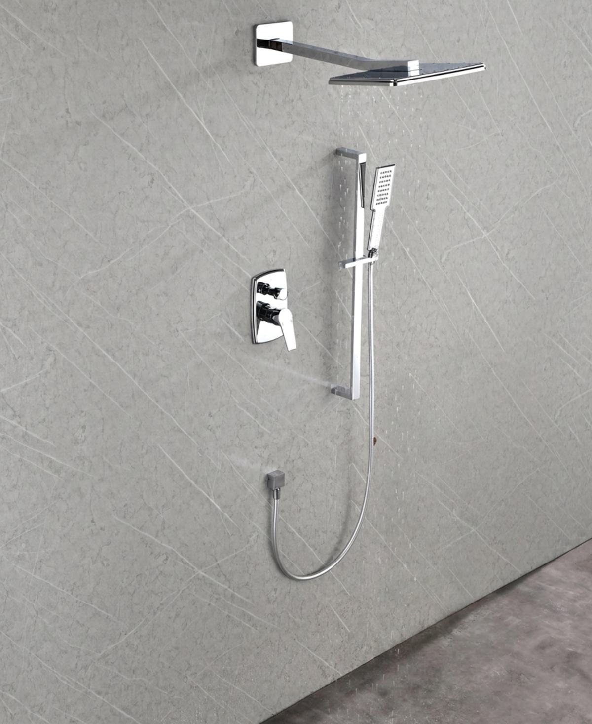 Click here for Thirtypeachy Wall-Mounted Shower System with Rain... prices