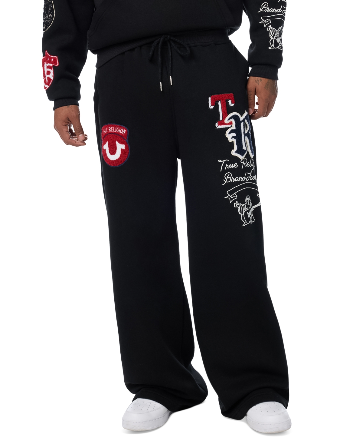 Click here for True Religion Mens Logo Patch Baggy Sweatpants - J... prices