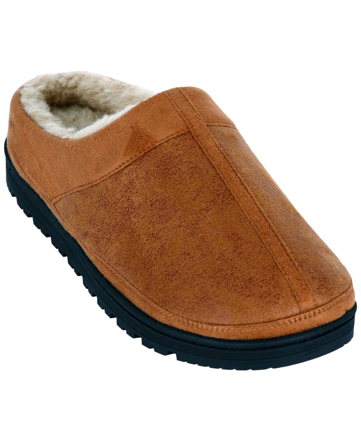 Click here for Isotoner Mens Faux Suede Clog Slippers - Tan prices