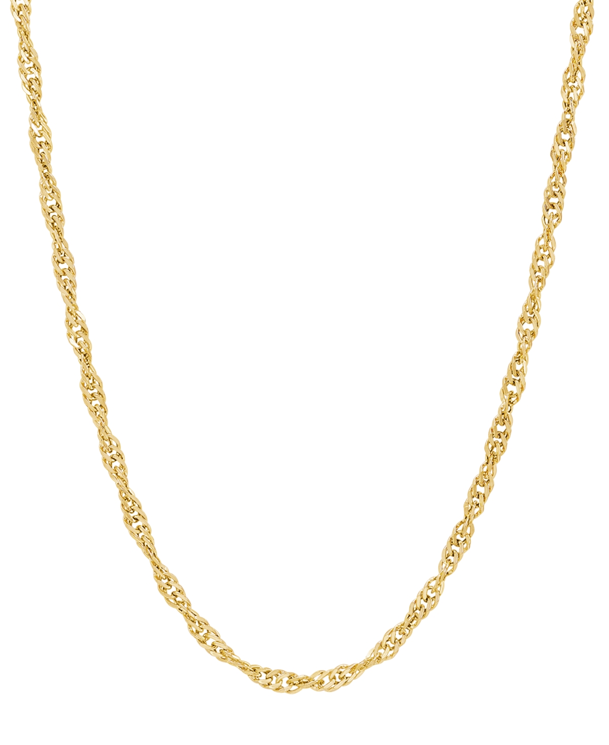 Click here for Italian Silver Solid Singapore Chain Necklace in 1... prices