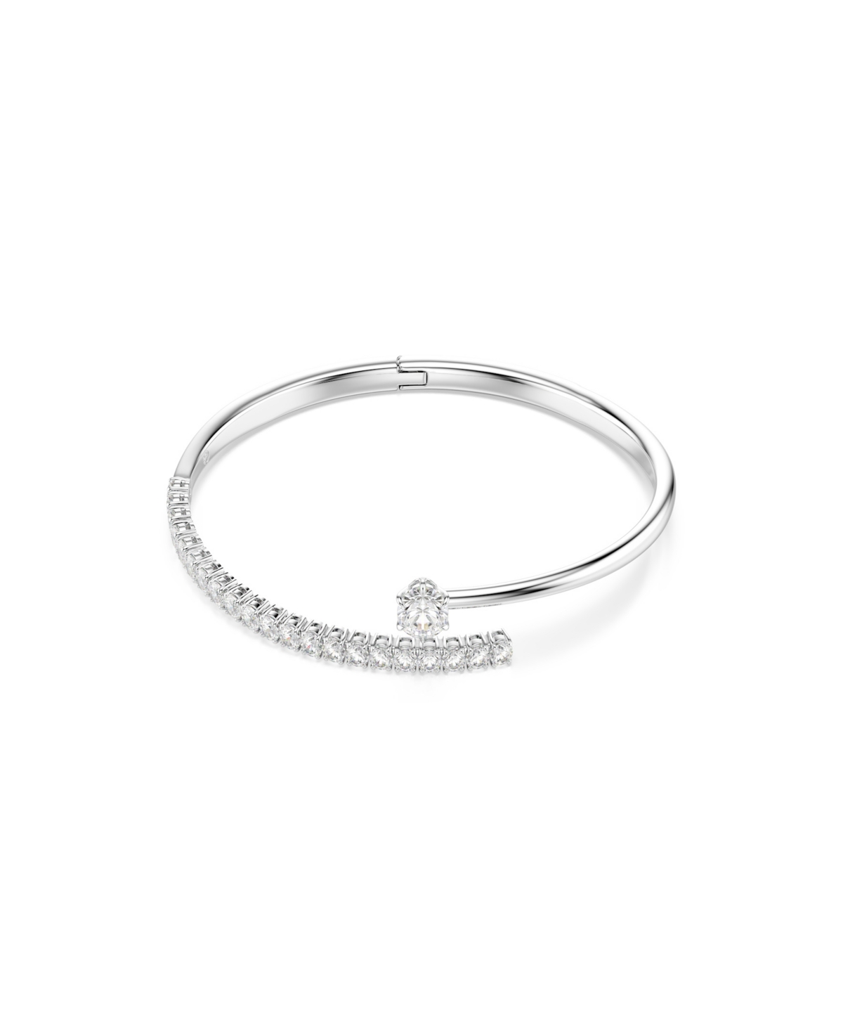 Click here for Swarovski Sterling Silver-Plated White Crystals Br... prices