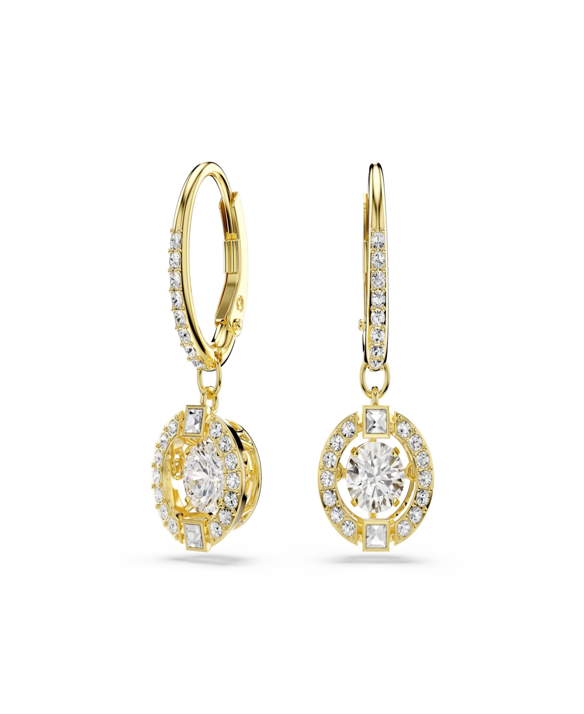 Click here for Swarovski Gold-Tone Plated White Crystals Earrings... prices