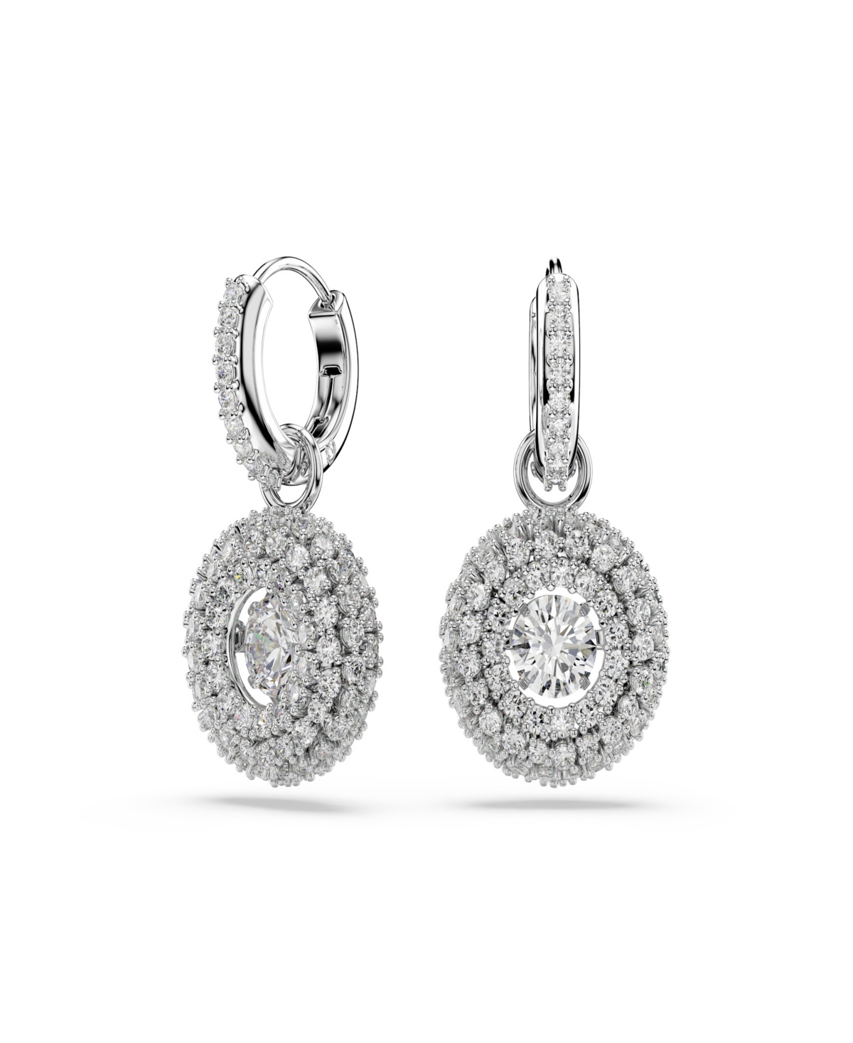 Click here for Swarovski Sterling Silver-Plated White Crystals Ea... prices
