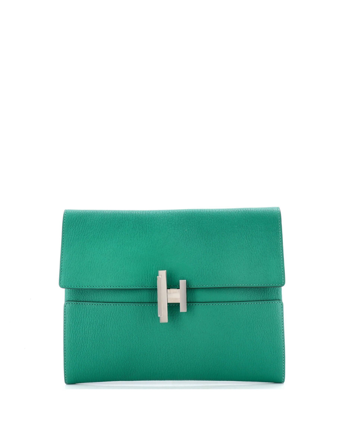 Click here for Pre-Owned Hermes Cinhetic Clutch Chevre Mysore - G... prices