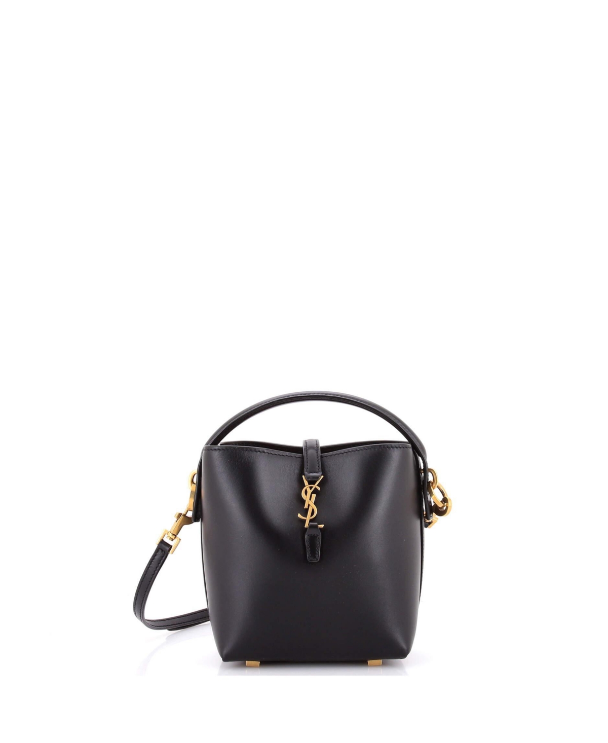 Click here for Pre-Owned Saint Laurent Mini Le 37 Bucket Bag Leat... prices