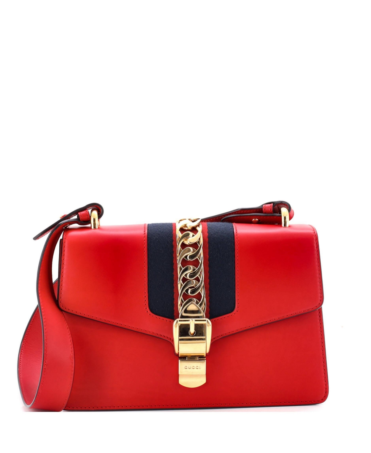 Click here for Pre-Owned Gucci Small Sylvie Shoulder Bag Leather... prices