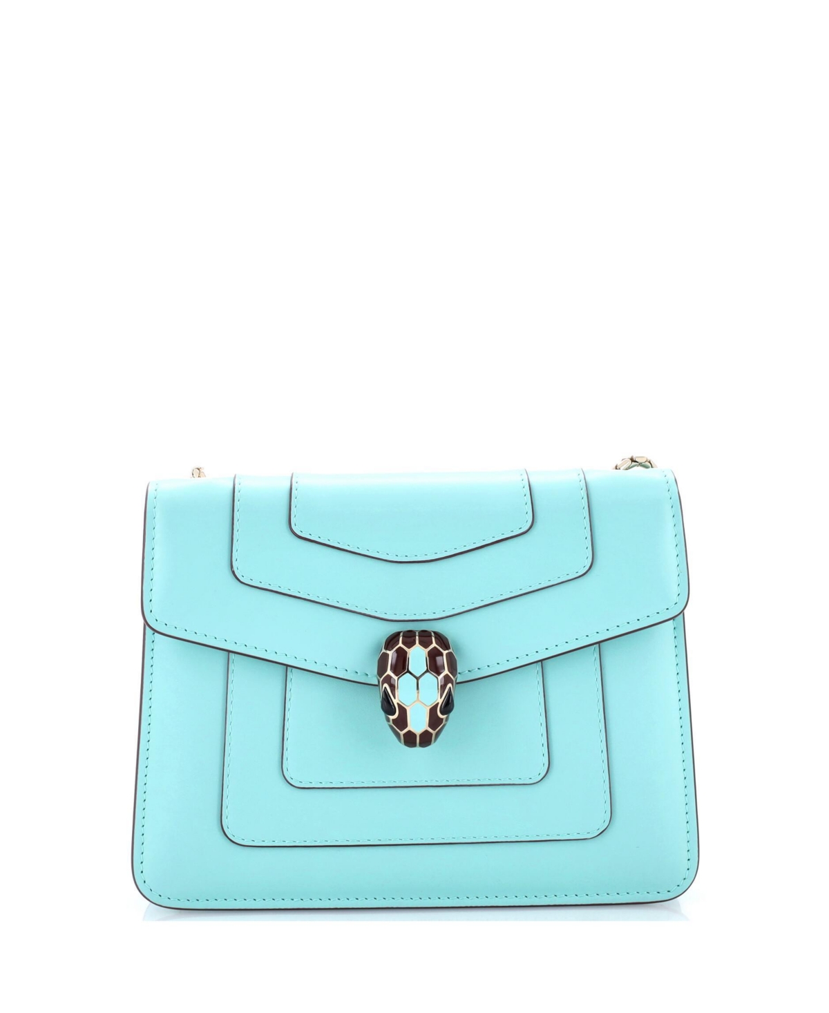 Click here for Pre-Owned Bvlgari Small Serpenti Forever Square Sh... prices