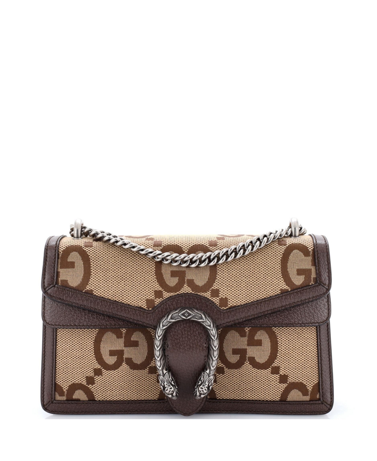 Click here for Pre-Owned Gucci Small Dionysus Bag Jumbo Gg Canvas... prices