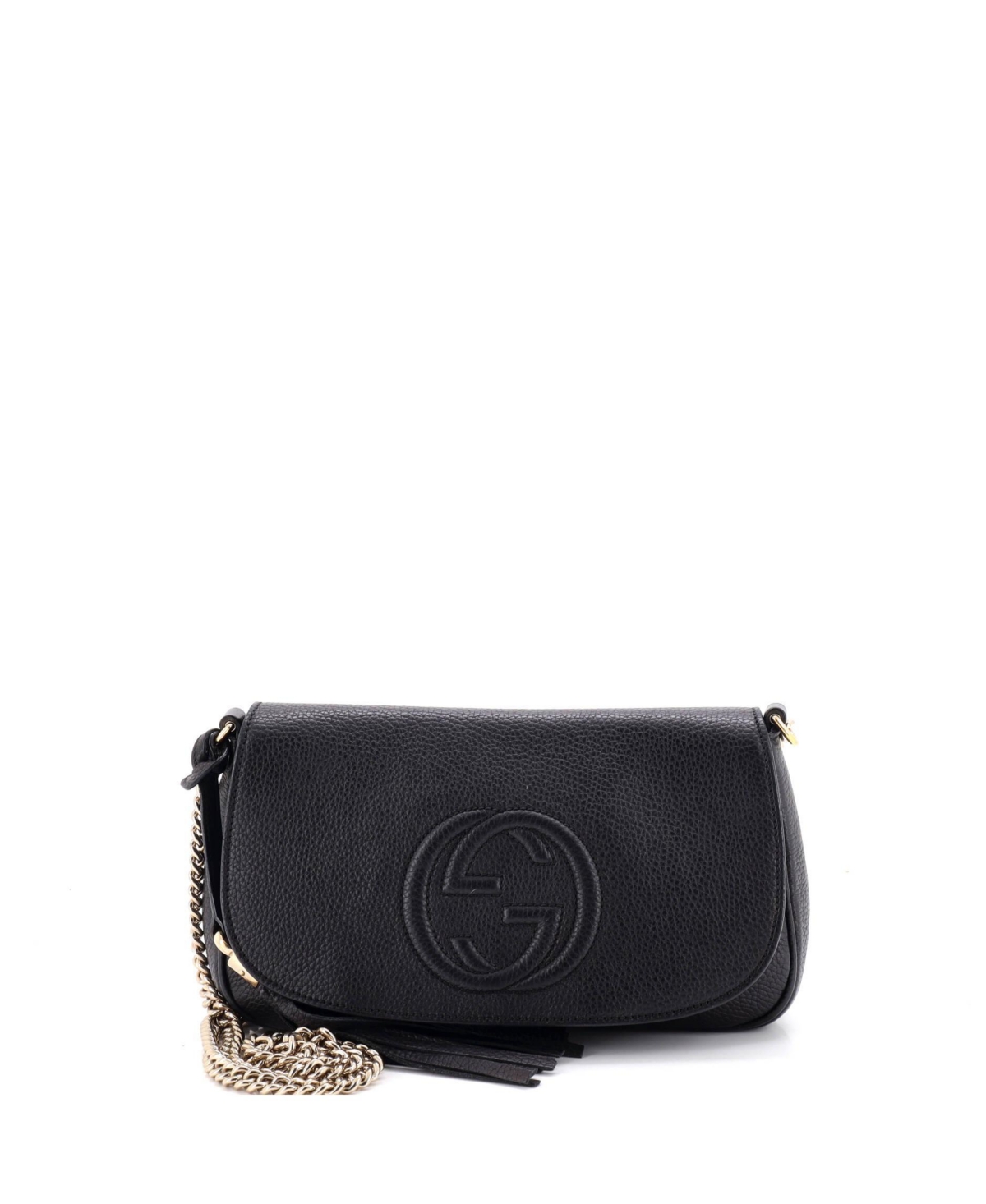 Click here for Pre-Owned Gucci Medium Soho Chain Crossbody Bag Le... prices