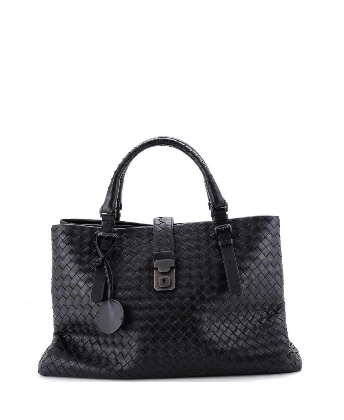 Click here for Pre-Owned Bottega Veneta Medium Roma Bag Intreccia... prices
