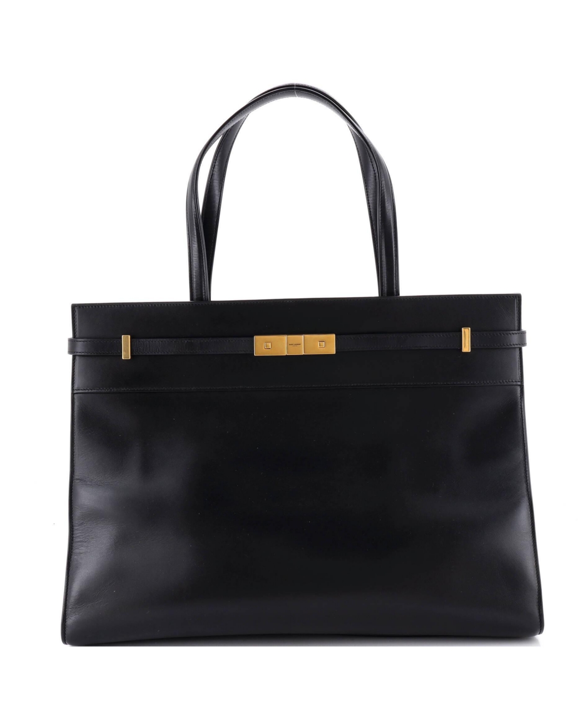 Click here for Pre-Owned Saint Laurent Medium Manhattan Tote Leat... prices