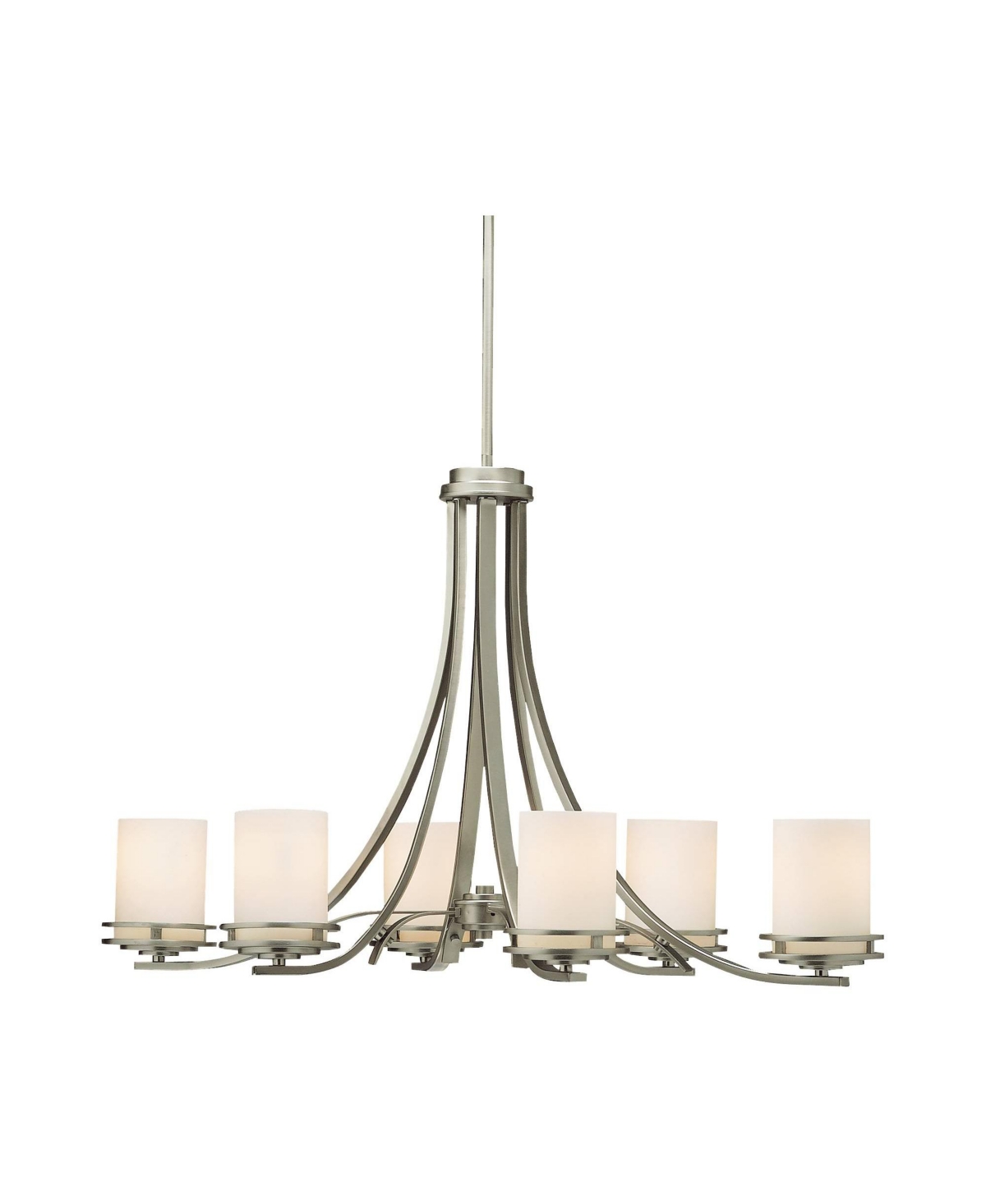 Click here for Kichler Hendrik 36 Wide 6-Light Nickel and Glass O... prices