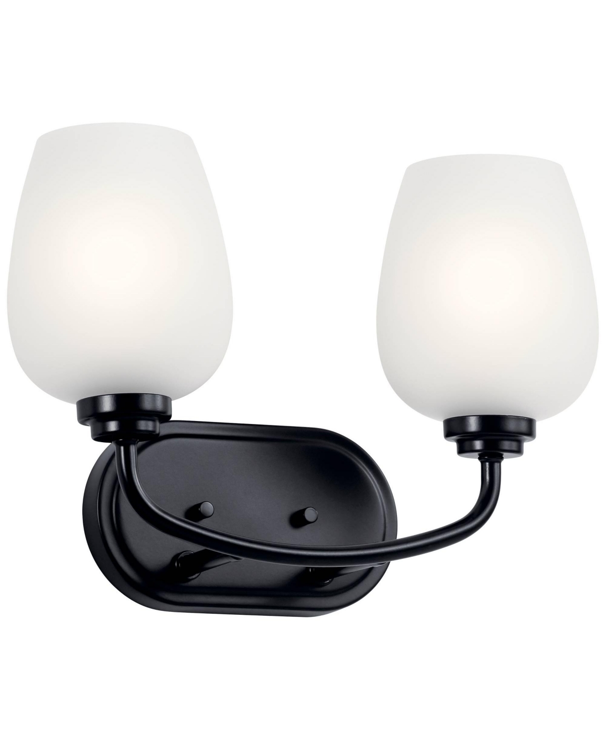 Click here for Kichler Valserrano 10 1/4 High Black 2-Light Wall... prices