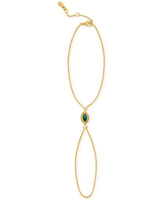 RACHEL Rachel Roy Gold-Tone Stone Hand Chain - Macy's