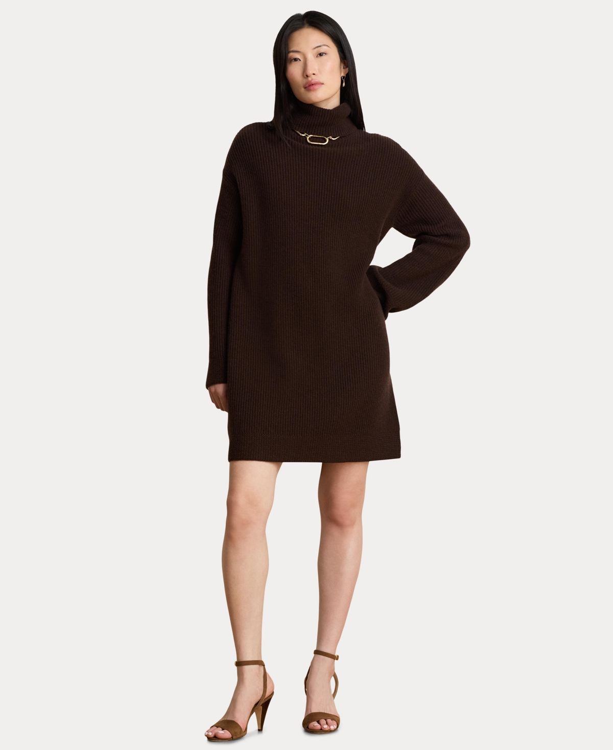 Click here for Lauren Ralph Lauren Womens Areena Wool-Cashmere Tu... prices