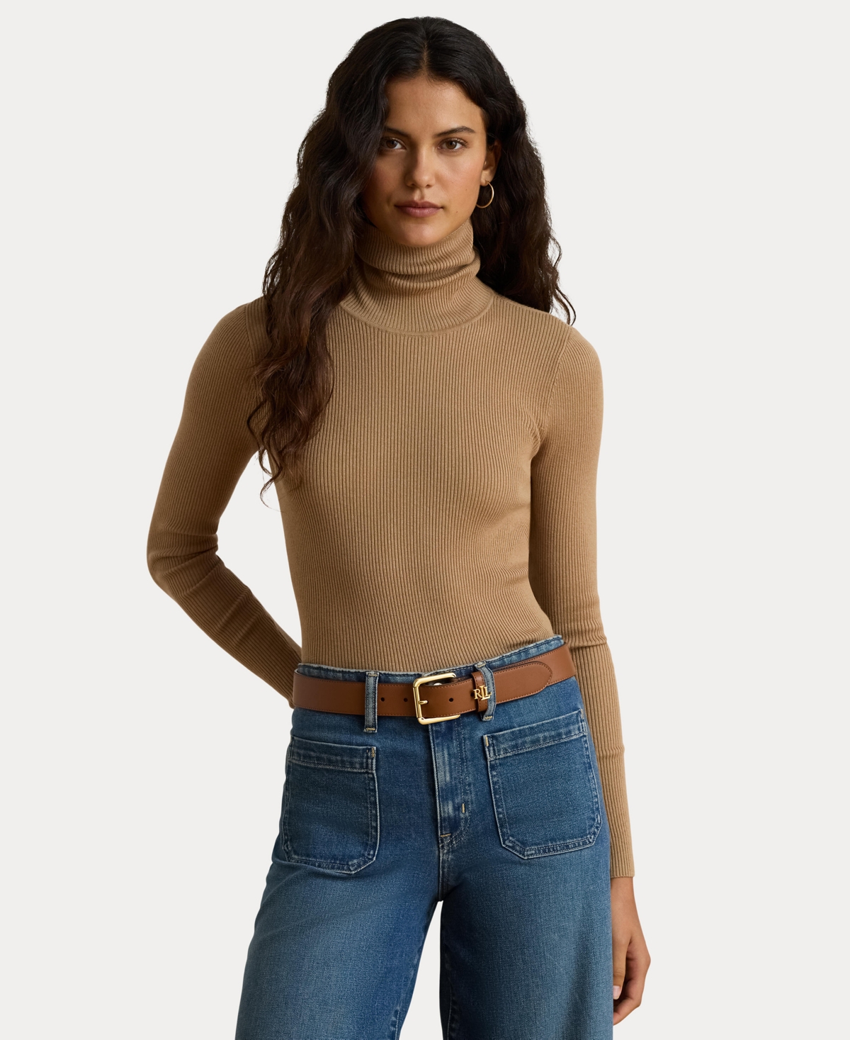 Click here for Lauren Ralph Lauren Womens Ribbed Slim-Fit Cotton-... prices
