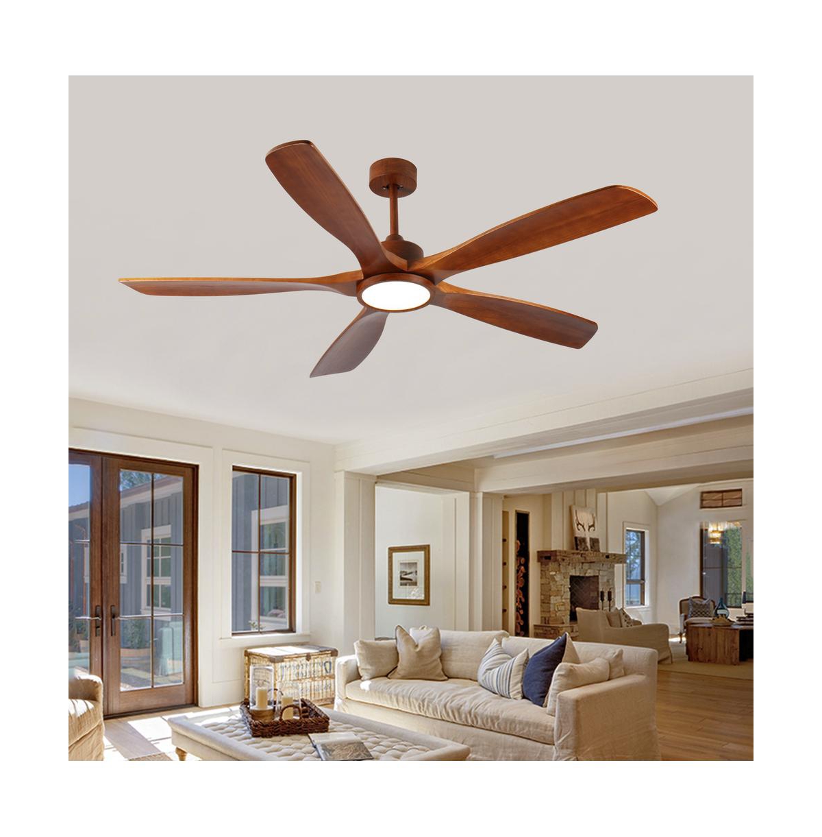 Click here for Sofucor 60-in Modern Natural Wood Downrod Ceiling... prices