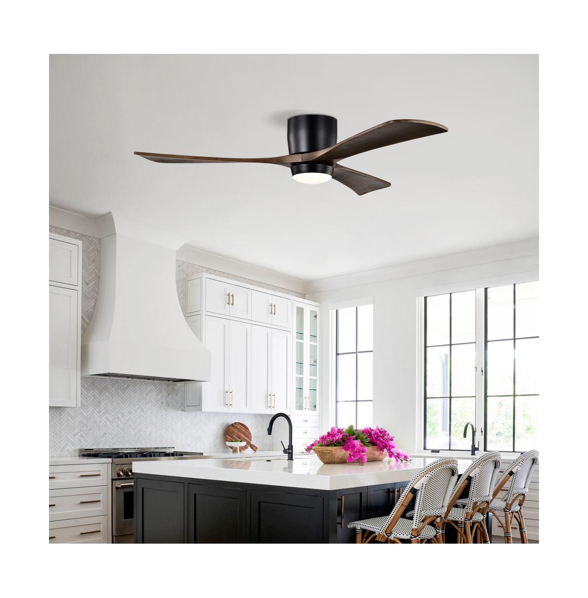 Click here for Sofucor 52-in Minimalism Flush Mount Solid Wood Bl... prices