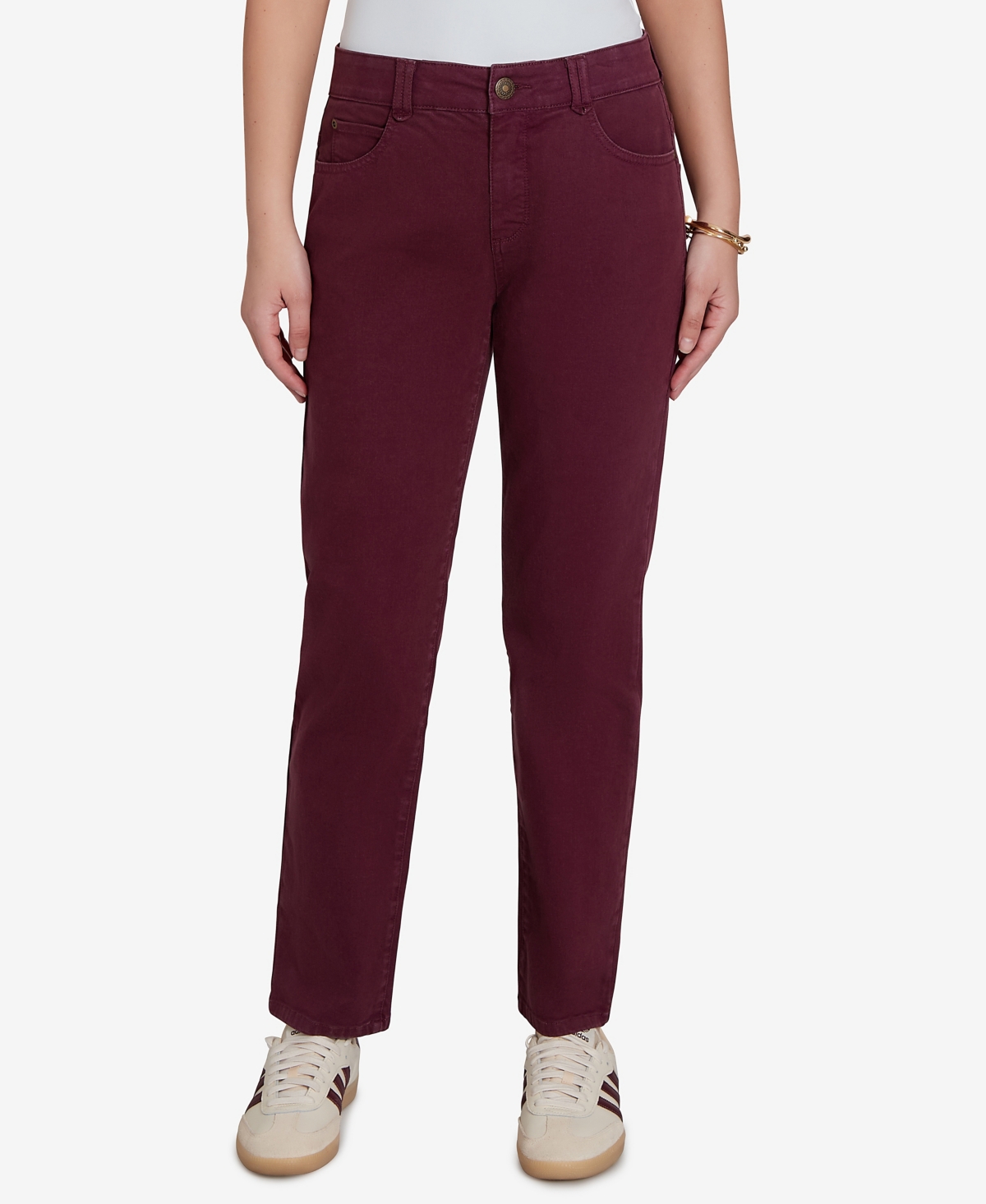 Click here for Ruby Rd. Petite Colored Denim Straight Jeans - Fig prices