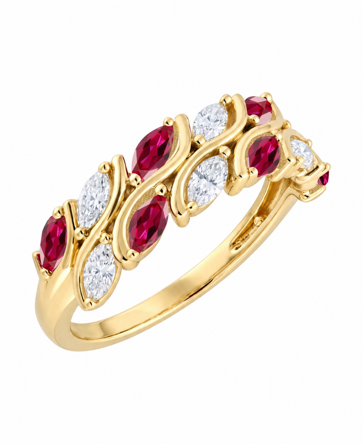 Click here for Macys Lab-Grown Ruby (1/2 ct. t.w.) & Lab-Grown Di... prices