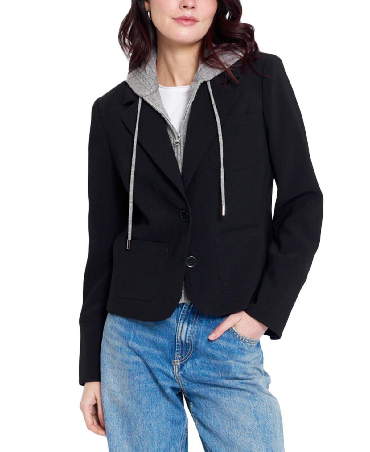 Click here for Central Park West Womens Sienna Cropped Hooded Jac... prices