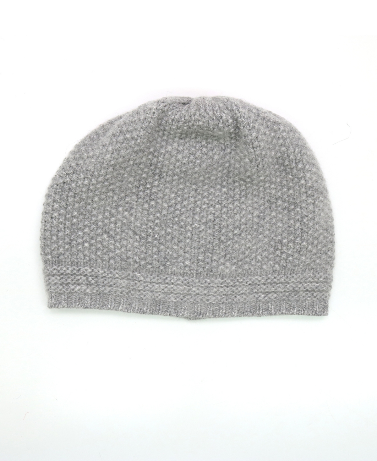Click here for Portolano Cashmere Knit Beanie Hat - Light Heather... prices