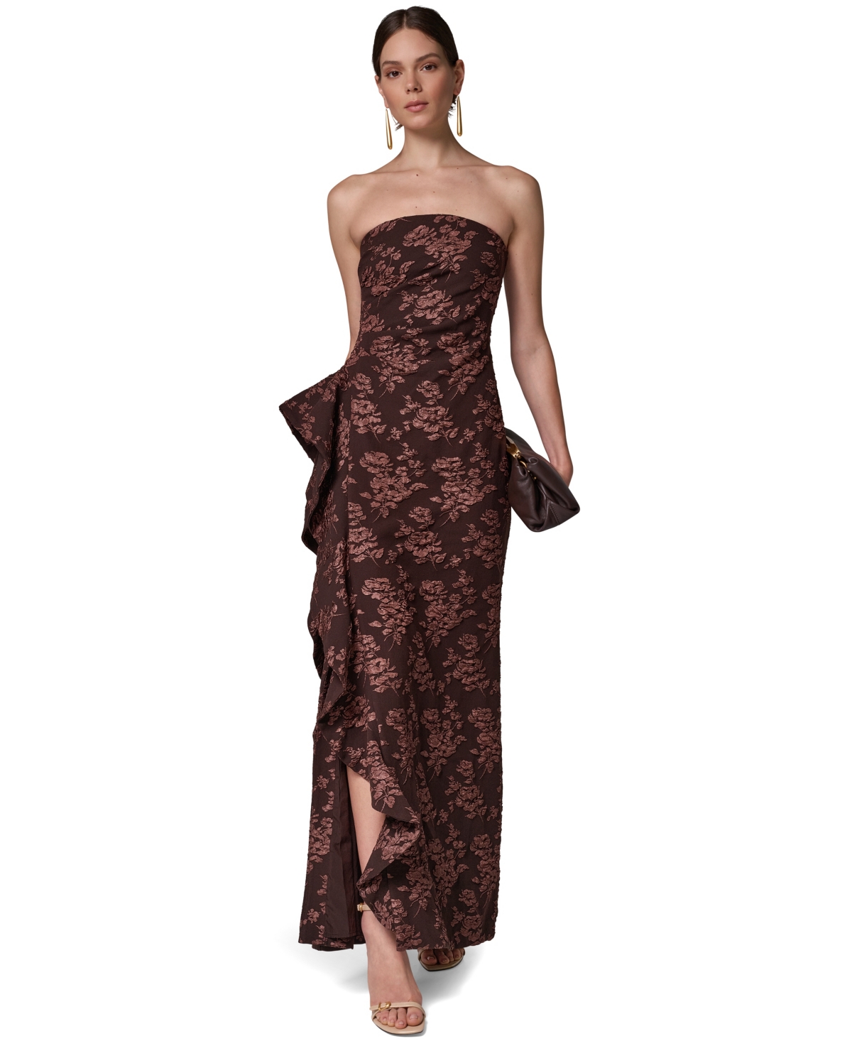 Click here for Donna Karan New York Womens Strapless Floral-Jacqu... prices