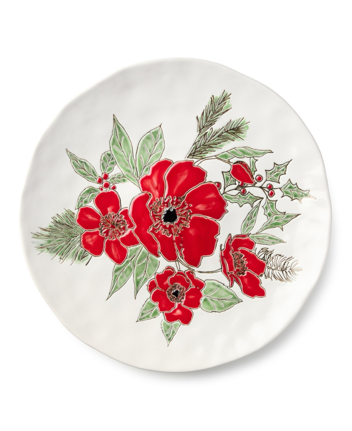 Click here for Certified International Festive Blooms 13 Round Pl... prices