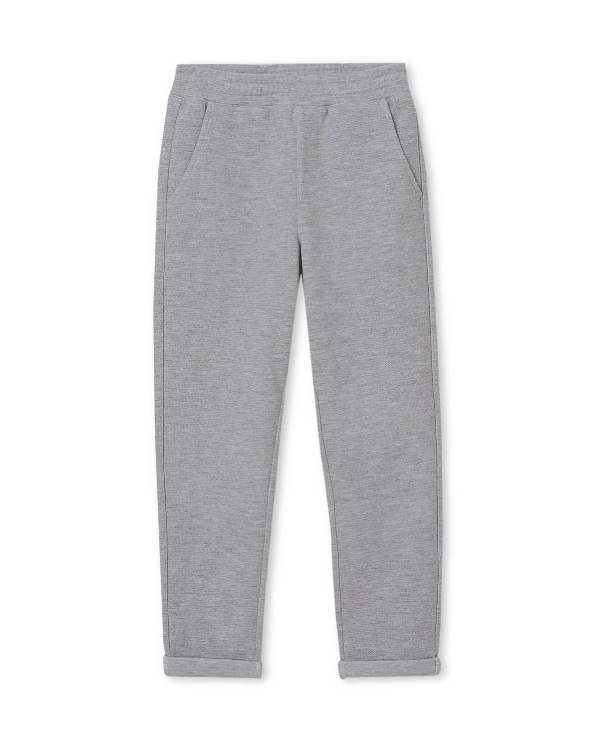 Click here for Lands End Boys Iron Knee Texture Knit Pants - Gray... prices