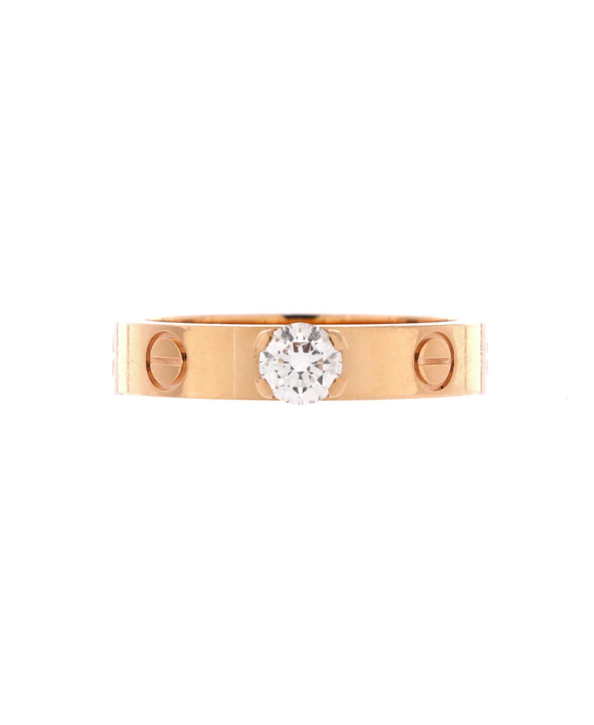 Click here for Pre-Owned Cartier Love Solitaire Ring - 18k rose g... prices