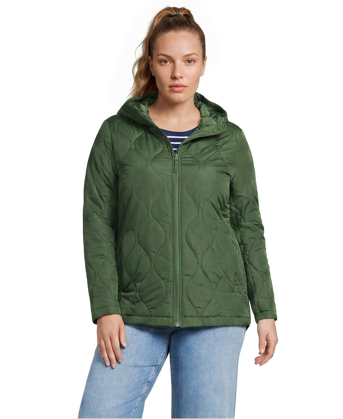 Click here for Lands End Plus Size FeatherFree Onion Quilted Insu... prices