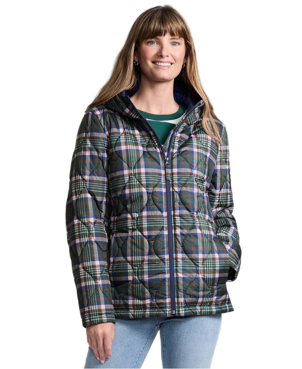 Click here for Lands End Womens Tall Print FeatherFree Quilted In... prices