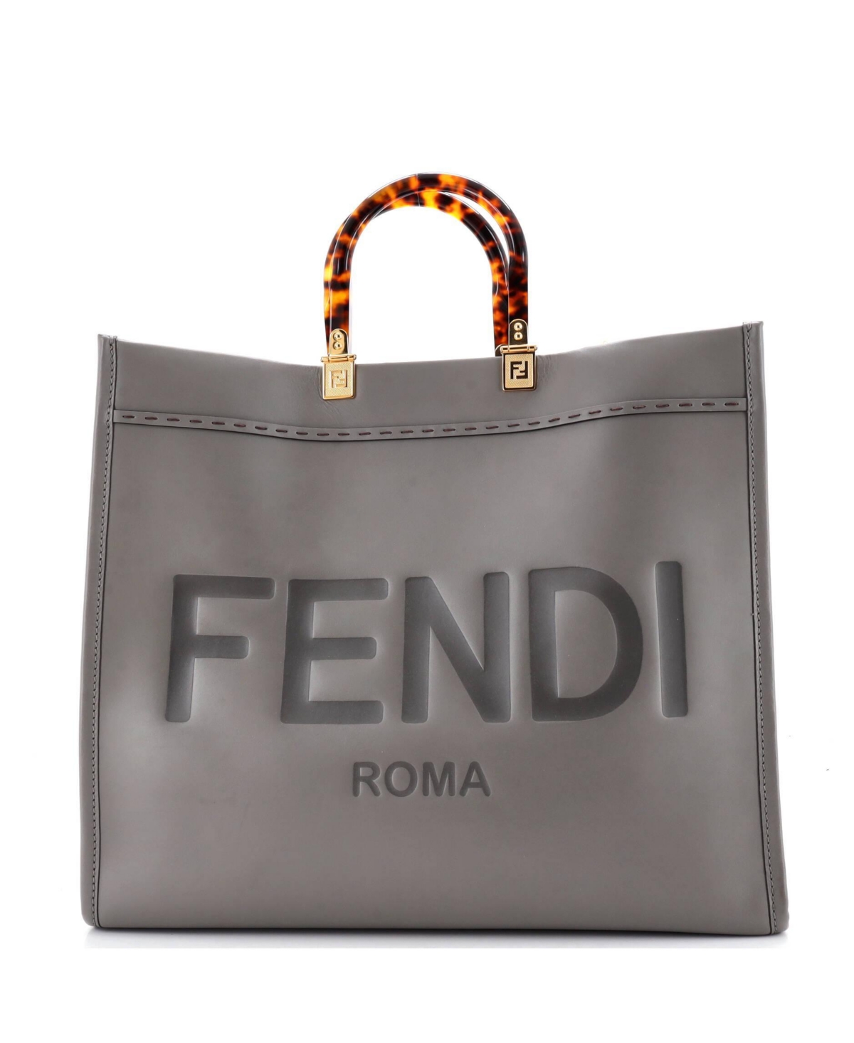 Click here for Pre-Owned Fendi Large Sunshine Shopper Tote Leathe... prices