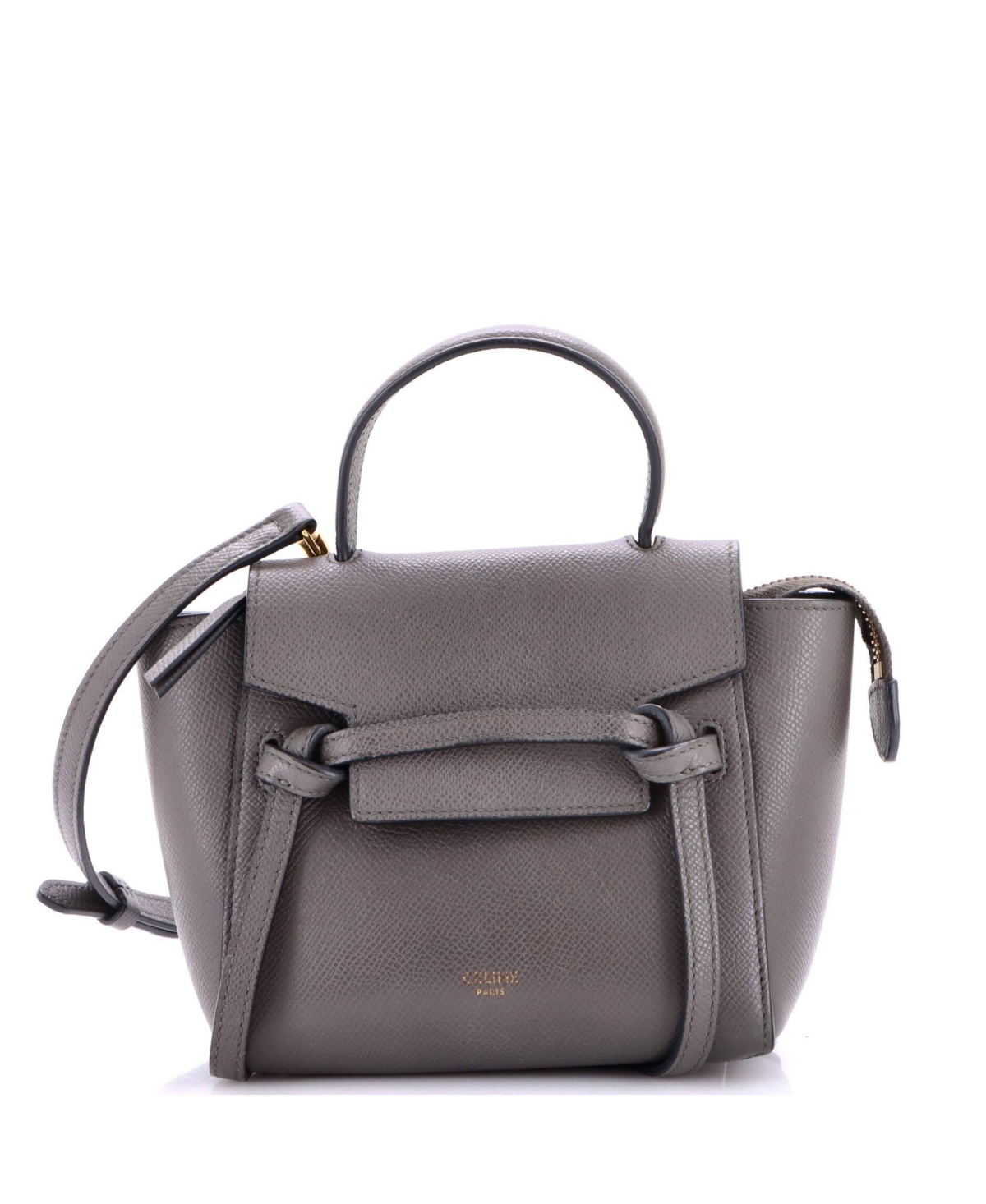 Click here for Pre-Owned Celine Pico Belt Bag Textured Leather -... prices