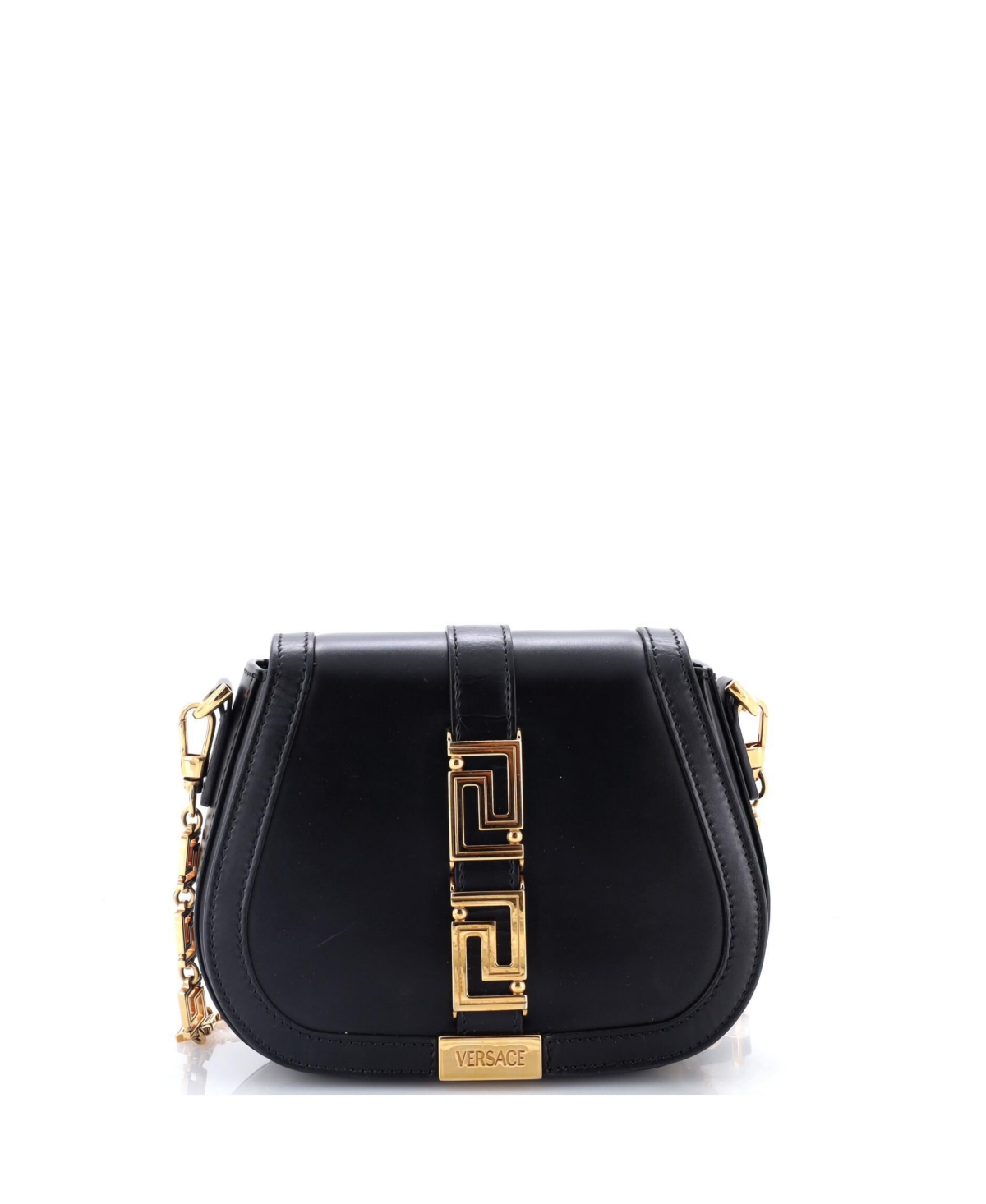 Click here for Pre-Owned Versace Small Greca Goddess Shoulder Bag... prices