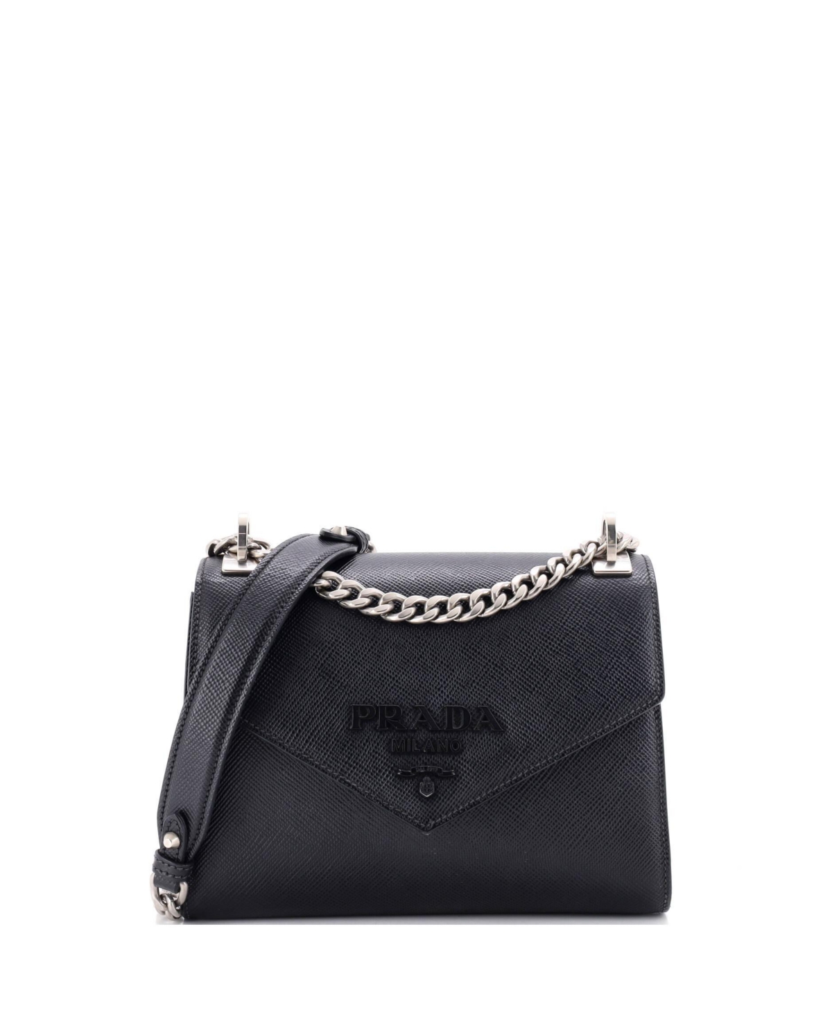 Click here for Pre-Owned Prada Small Monochrome Shoulder Bag Saff... prices