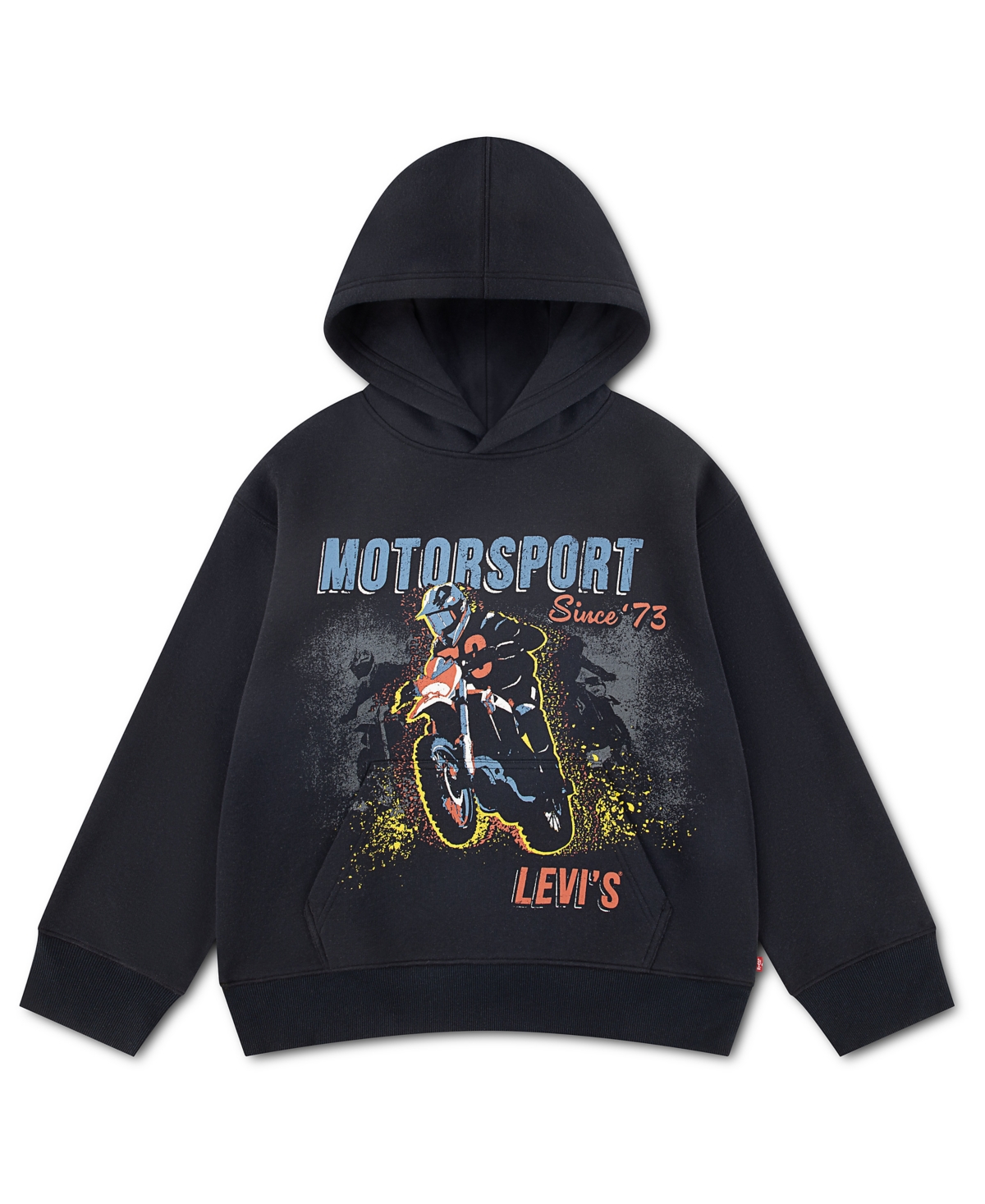 Click here for Levis Boys 4-7 Dirt Bike Graphic Hoodie - Jet Blac... prices