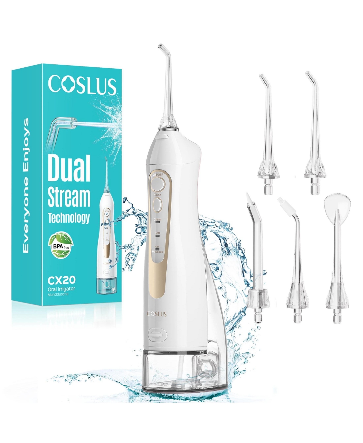 Click here for Coslus CX20 Water Flosser  300 Milliliters  IPX7... prices