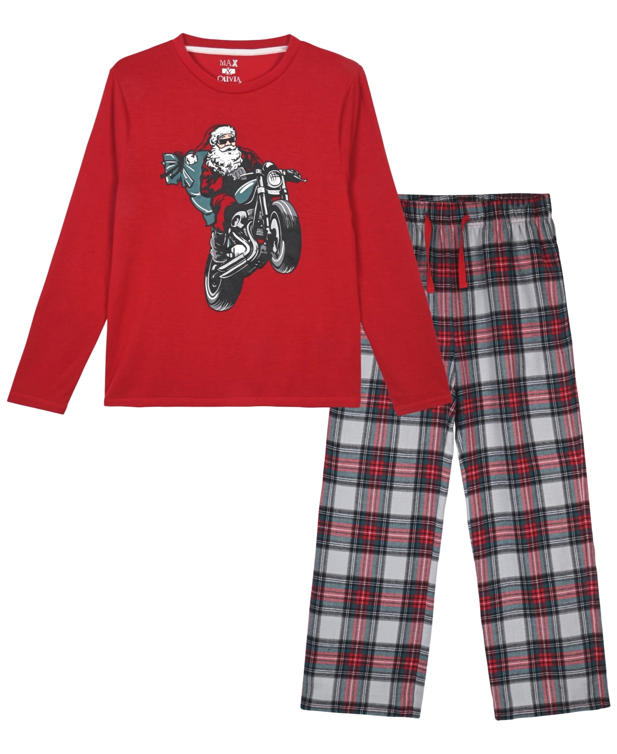 Click here for Max & Olivia Boys 6-14 Santa Print Pajamas  2-Piec... prices