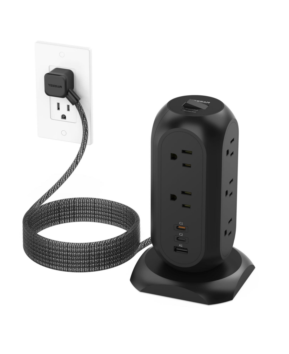 Click here for Tessan 14-in-1 Tower Power Strip  11 Ac Outlets +... prices