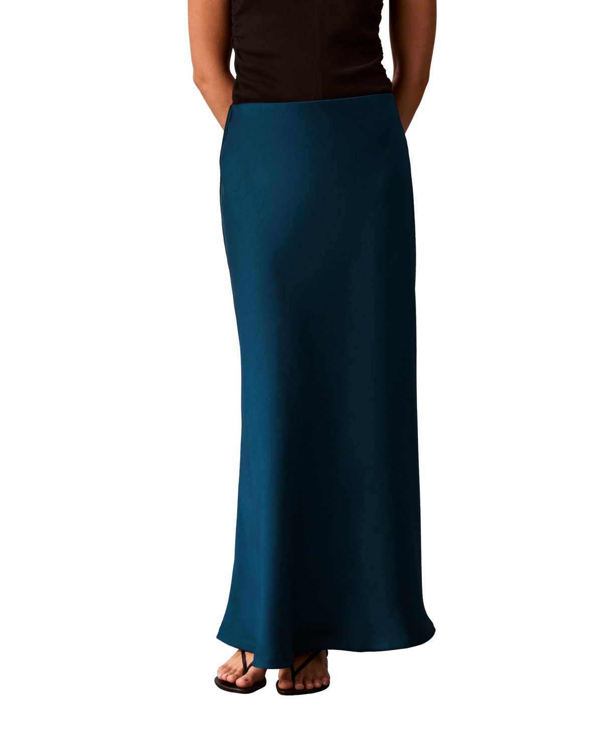 Click here for Calvin Klein Womens Petite Pull-On Bias Flared Max... prices